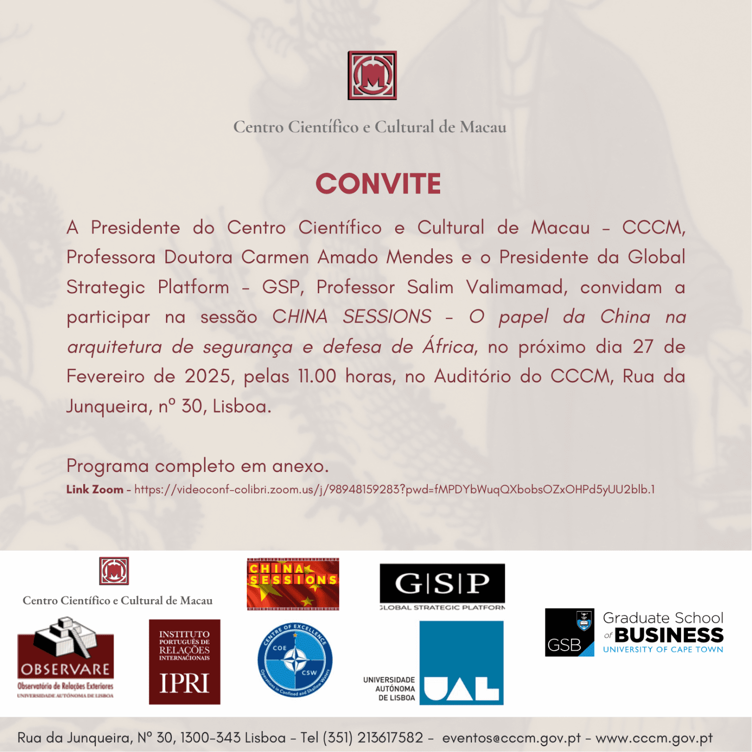 China Session – CCCM, I.P.